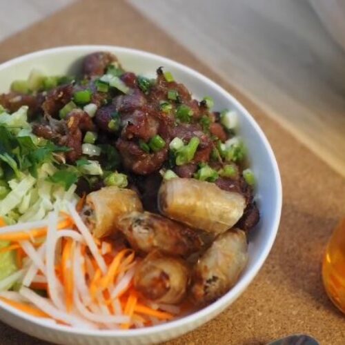 Bun Thit Nuong Recipe (Vietnamese BBQ Pork and Rice Noodles)