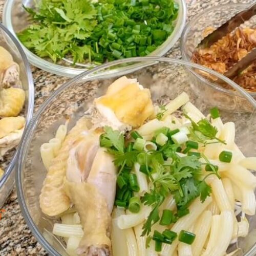 Súp Nui Gà recipe - Vietnamese Chinese Chicken Soup