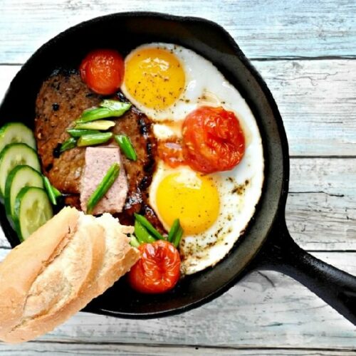 Bò Né Recipe - Vietnamese Steak and Eggs