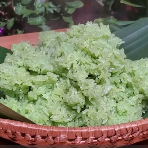 Xôi Lá Dứa - Pandan Sticky Rice Recipe