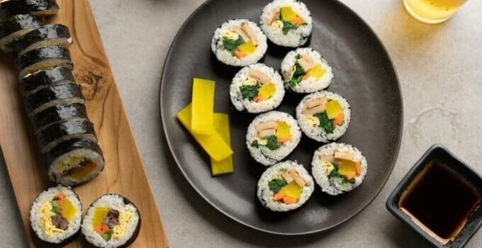 Korean Seaweed Rice 'Sushi' Rolls (Kimbap Recipe)