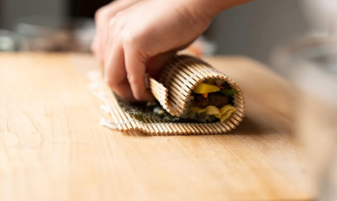 Korean Seaweed Rice 'Sushi' Rolls (Kimbap Recipe)
