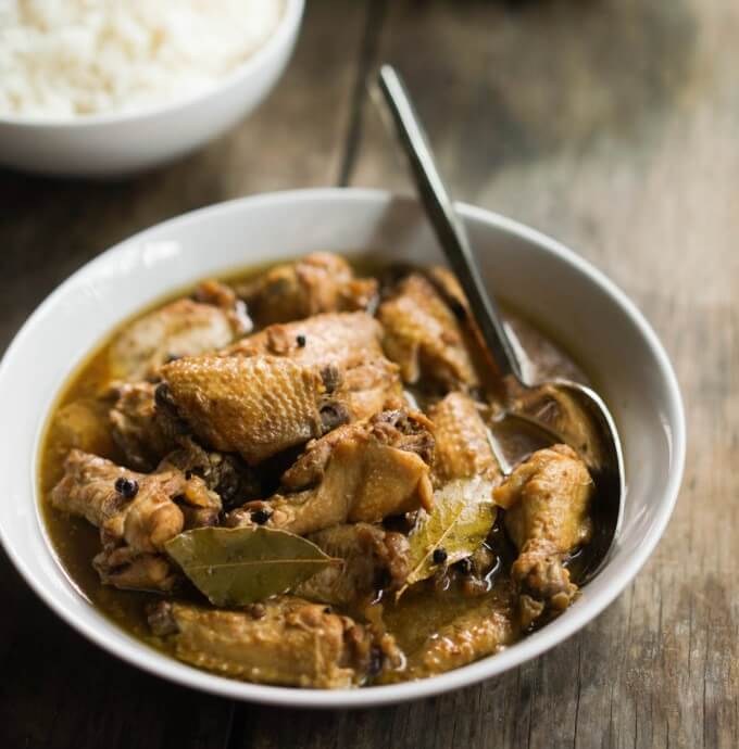Filipino Braised Chicken Adobo Recipe (Adobong Manok)