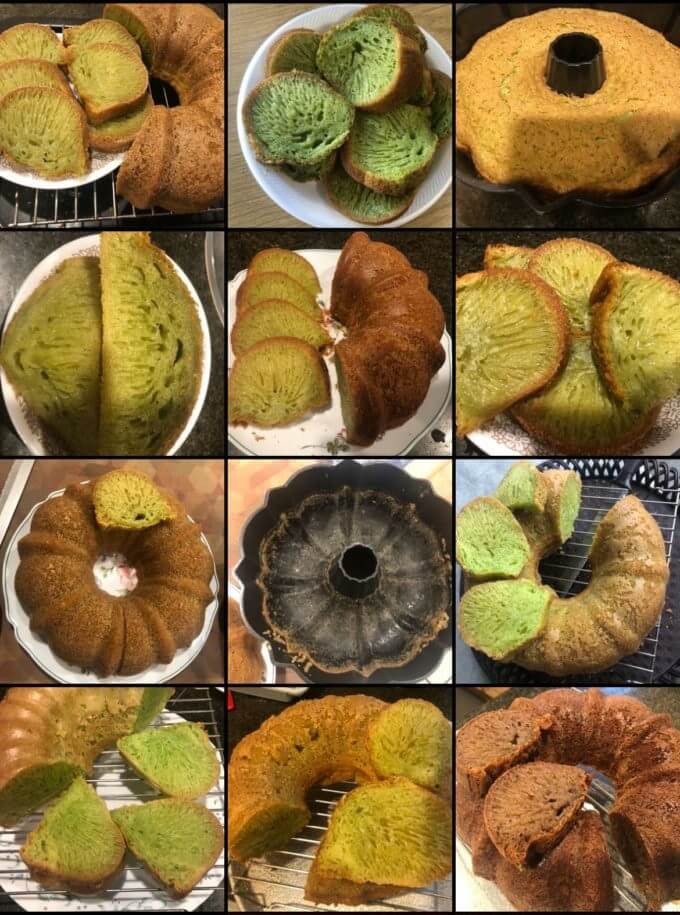 Banh Bo Nuong Recipe (Vietnamese Pandan Honeycomb Cake)