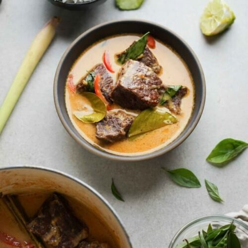 Thai Panang Curry Recipe w/ Tender Beef Short Ribs