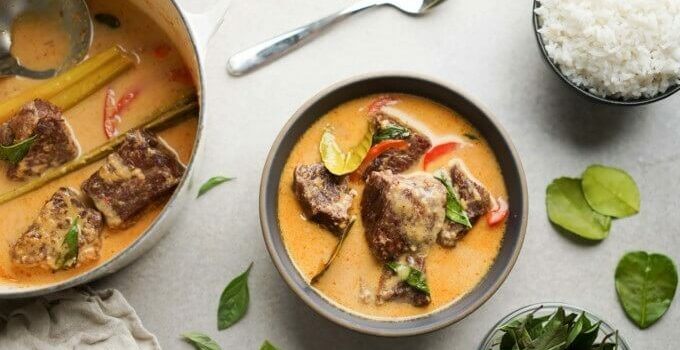 Thai Panang Curry Recipe w/ Tender Beef Short Ribs