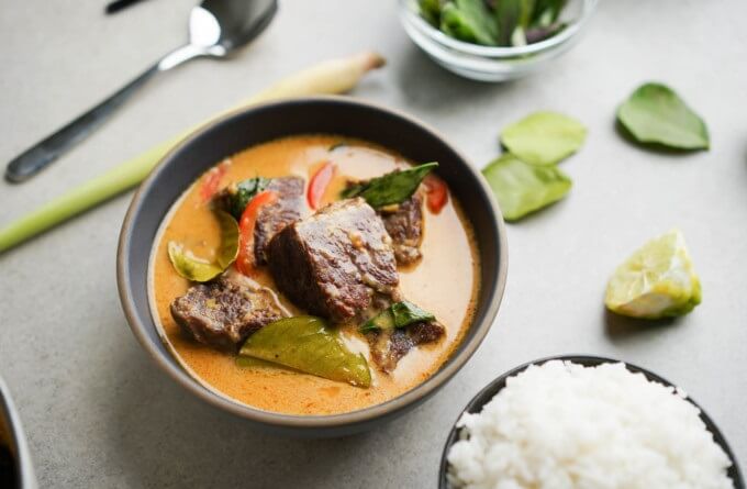 Thai Panang Curry Recipe w/ Tender Beef Short Ribs